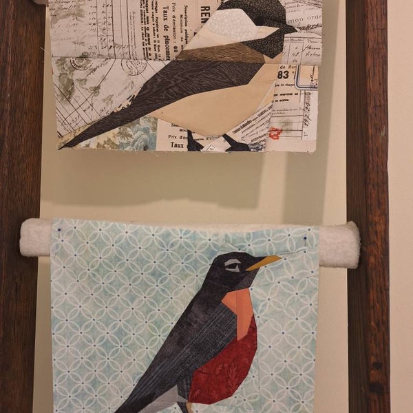 Raven Fppbackyard Bird Seriespaper Piecing Quilt Block Pattern - Etsy