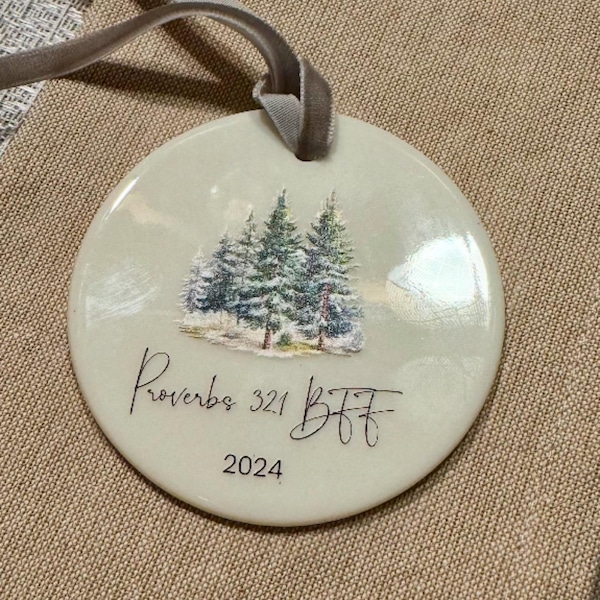 Personalized Glass Ornament 2024 - Custom Xmas Tree Decoration, Unique ...