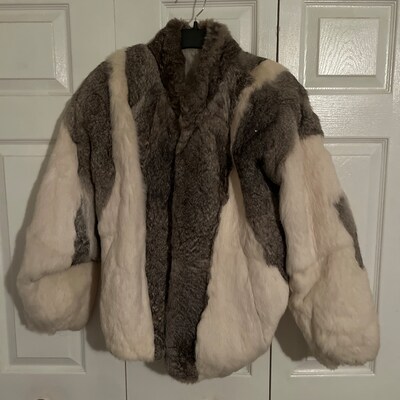 Luxurious Black Extra Long Rabbit Fur Coat - Etsy