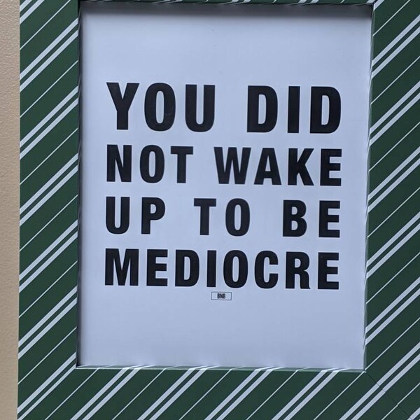 You Did Not Wake up to Be Mediocre, Motivational Tshirt, Boss Gift ...
