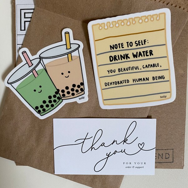 Boba Sticker - 3" Vinyl Stickers, Cute Mini Stickers, Food Stickers for ...