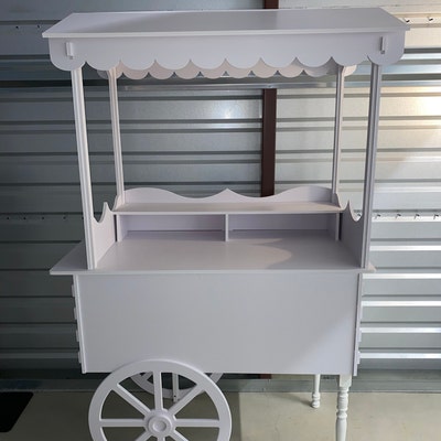Sweet Cart on Decorative Wheels Candy Cart Adult Sweet Cart Cake Stand ...