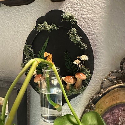 Gold Mushroom Vanity Mirror Handmade Home Decor - Etsy