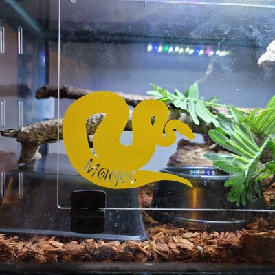 Customizable Name Ball Python Snake Vinyl Decal READ - Etsy