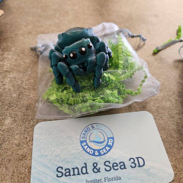 Jumping Spider 3D Print Spider Halloween Spider Spooky Gift - Etsy