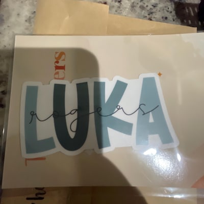 Custom Name Sticker Personalized First and Last Name Sticker ...