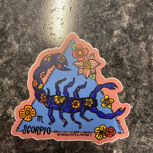 Vinyl Sticker Scorpio Zodiac Astrology Weatherproof Decal - Etsy