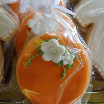 Orange Cookies, Citrus Cookies, Birthday Cookies, Theme Cookies ...