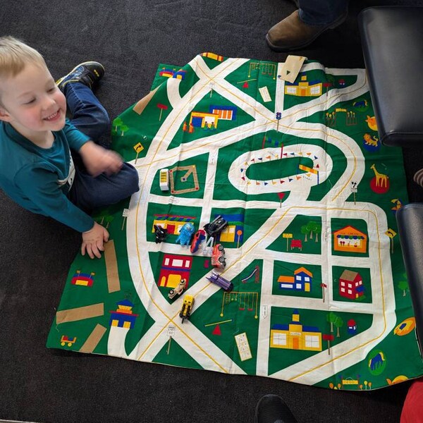 Race Track Travel Car Mat - Fold up Car Mat - Travel Toy -travel Game ...