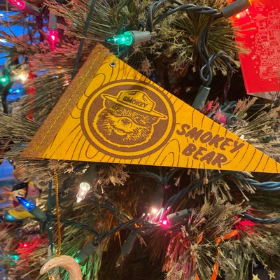 Smokey Bear Banner Officially Licensed Handmade Felt Flag - Etsy