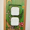 Whimsical Wood House Number Sign House Number With Mushrooms Custom ...