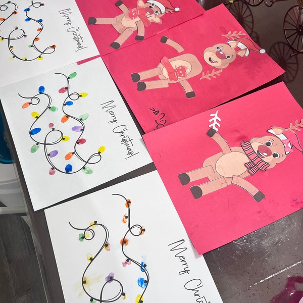 Christmas Fingerprint Art, Fingerprint Craft, Christmas Kids Craft ...