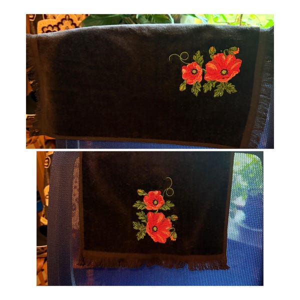 Fly Fishing Towel - Embroidered Towel - Fly Fishing Rod - Fishing Towel ...