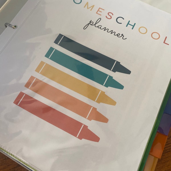 Homeschool Planner 2023 2024 2025 90 Pages Bold Colors - Etsy