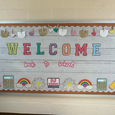 Back to School Bulletin Board With Fun Back to School Activity - Etsy