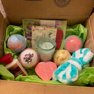 4 Pack BATH BOMBS Handmade FIZZIES 4.5 Oz Giftset Mix | Etsy