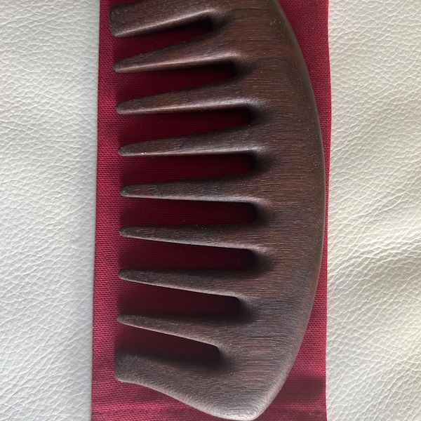 Witches Comb :) - Wide Tooth Curly Hair Walnut Comb - Handmade Comb ...