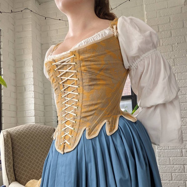 1780s Front-lacing Stays Sewing Pattern: Bust 30-56 (PDF) - Etsy