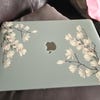 Pretty Flowers on Light Pink Flora MacBook Case for New MacBook M1 M2 ...