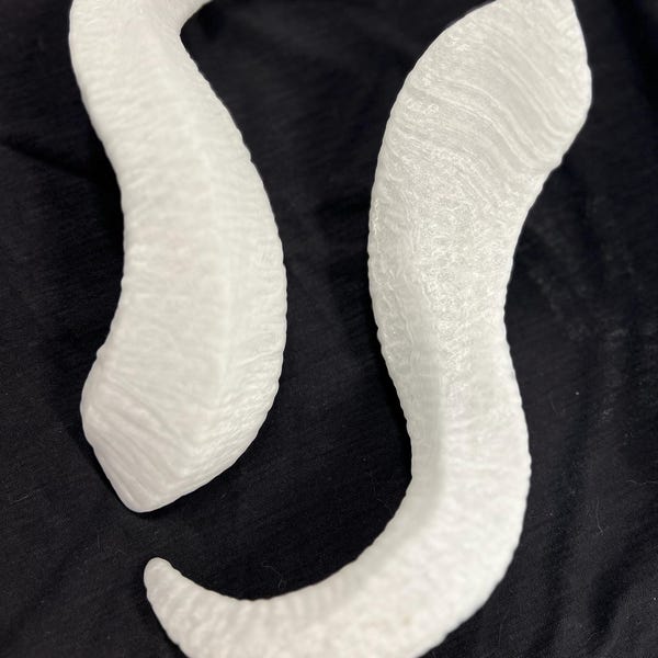 Digital 3D Model for Large Wavy Horns | Kolsun - Etsy UK