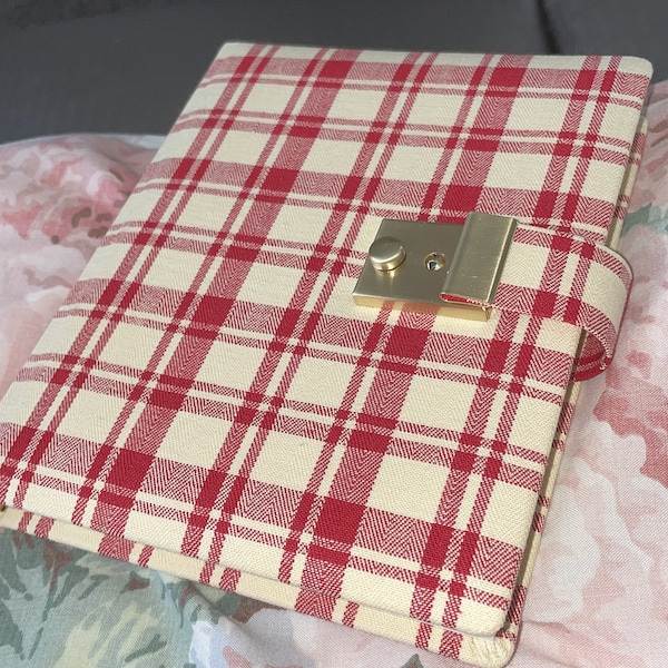 Anne Frank Set: Diary and Mini Photo Album in Red and Beige Checked ...