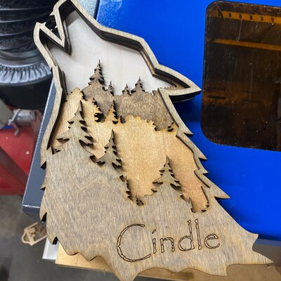 Layered Wolf SVG File, Multi Layer Svg File, Multi-layer Wolf Digital ...