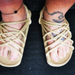Rope Sandals / Free Ship / Rasta / Handmade / Hippie Style / - Etsy