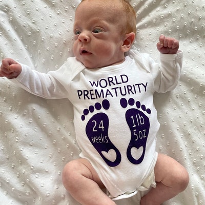 World Prematurity Day Awareness Ribbon and Milestone Card Set - Etsy