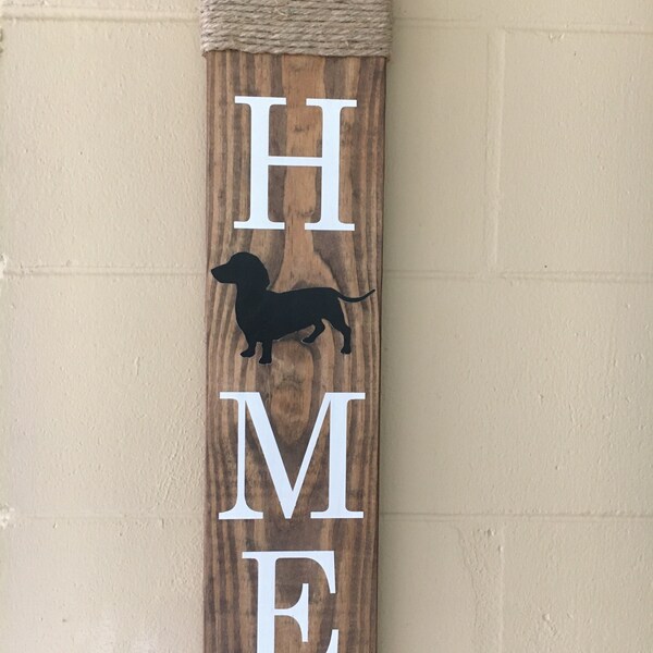 Doxie Sign - Dachshund Home Sign - Rustic Dog Sign - Doxie Home Sign ...