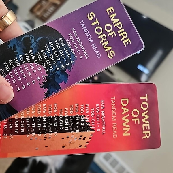 TOG Throne of Glass Tandem Read Bookmarks|tower of Dawn|empire of ...