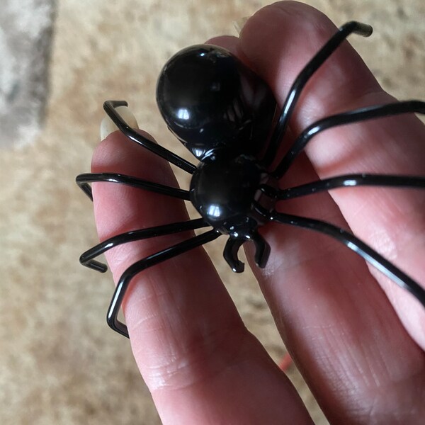 Gloss Black Spider. Made From Stainless Steel Dome Nuts. Scary ...