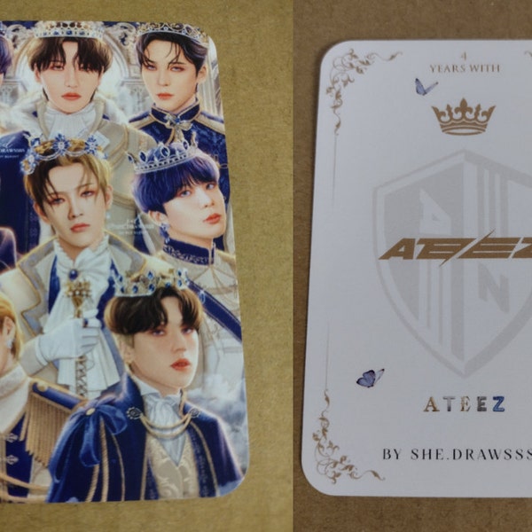 Ateez Group Royal Photo Card Ateez Fanart Kpop Fanart Digital Art Photo ...