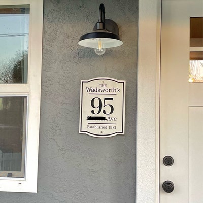 12 X 8 Mailbox House Number Sign, Mailbox Number, Realtor Closing Gift ...