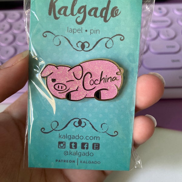 Cochina Pig Spanish Chicana Latina Hard Enamel Pin - Etsy