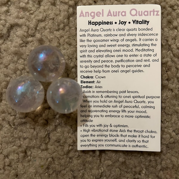 Angel Aura Quartz Sphere - Angel Aura Quartz Crystal Sphere - Polished ...
