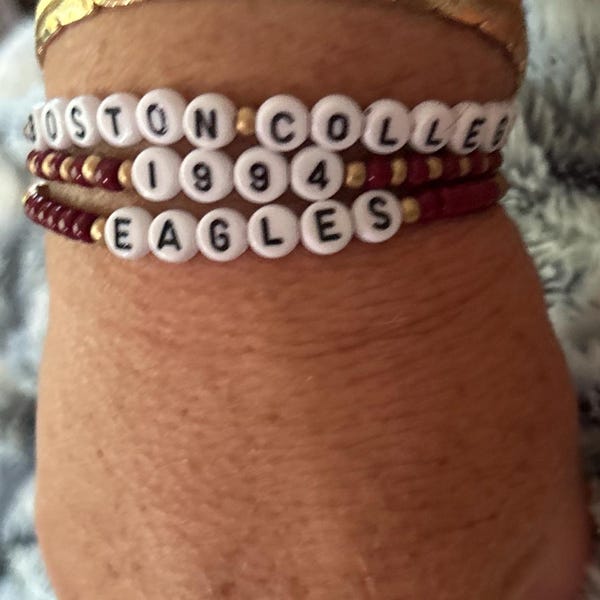 Reunion College Bracelet Custom Bracelet University Personalize Year ...