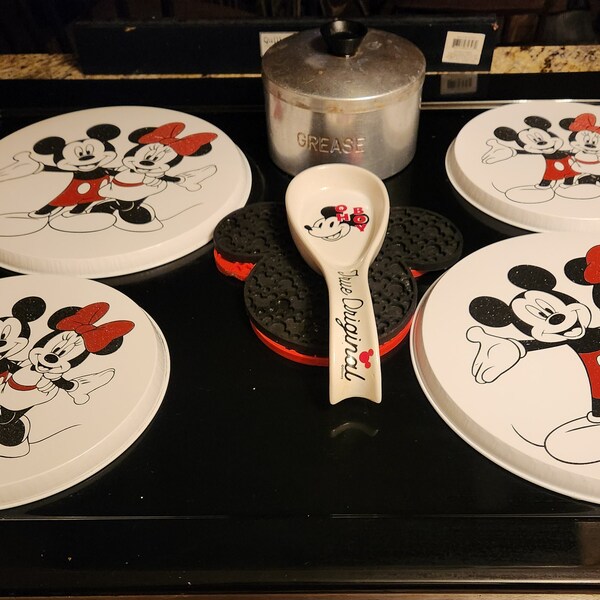 Burner Covers-mickey Mouse-mickey-disney-kitchen-decor-stove Covers ...