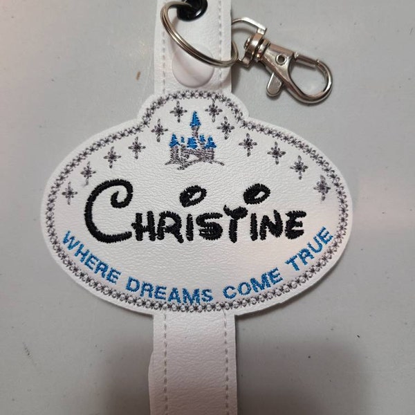 Mouse Ear Strap | Personalized Ear Saver | Ear Fob | Cast Member Badge ...