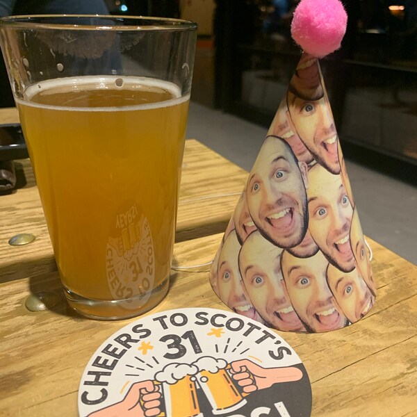 Printable Birthday Party Hats, Printable Party Hats, Custom Face Party ...