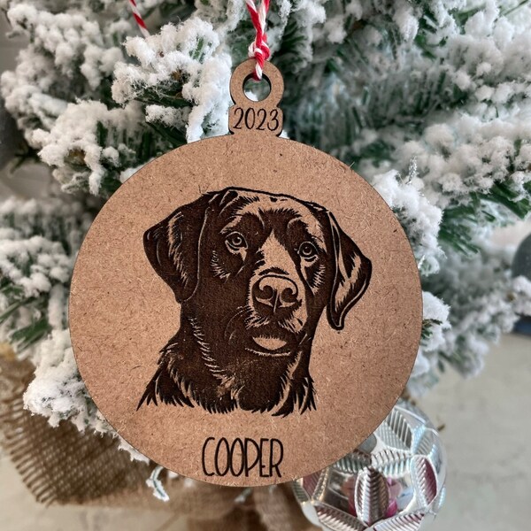 Laser Cut File / Christmas Ornament Digital File / Dog Breed Christmas ...