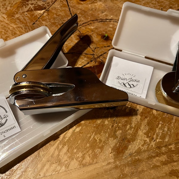 Personalized Embosser With Pine Tree,custom Seal Embosser,wedding ...