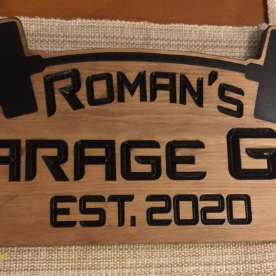 GYM Sign-family Sign-home Gym-garage Gym-custom Sign-personalized Wood ...