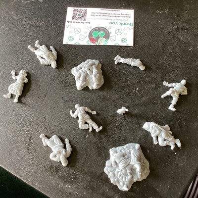 22pc Small Bone Remains Dnd Dungeons and Dragons 28mm/32mm Scale TTRPG ...