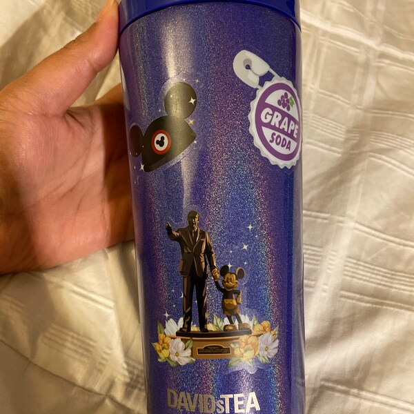 Grape Soda Pin Hidden Mickey Transparent Laptop Sticker/ Pixar Disney ...