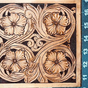 Western Floral Leather Tooling Pattern, Leatherwork Carving Pattern ...
