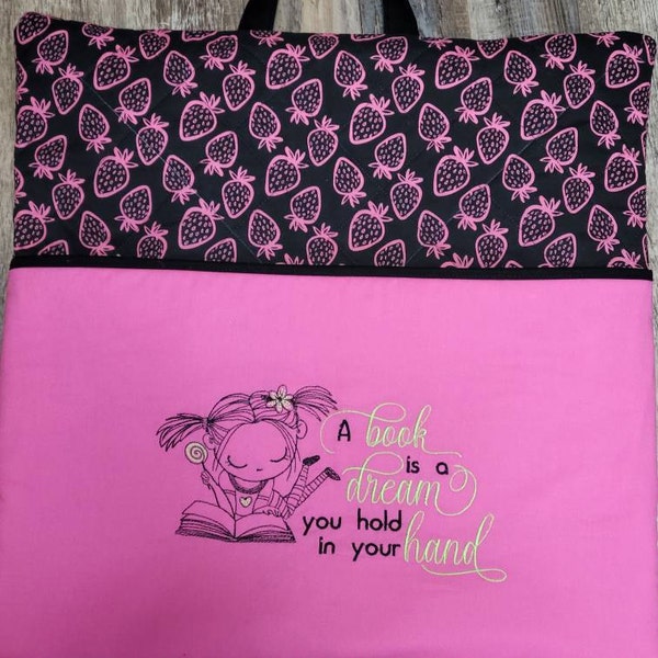 Girl Reading a Book Machine Embroidery Design. Multiple Sizes, Perfect ...