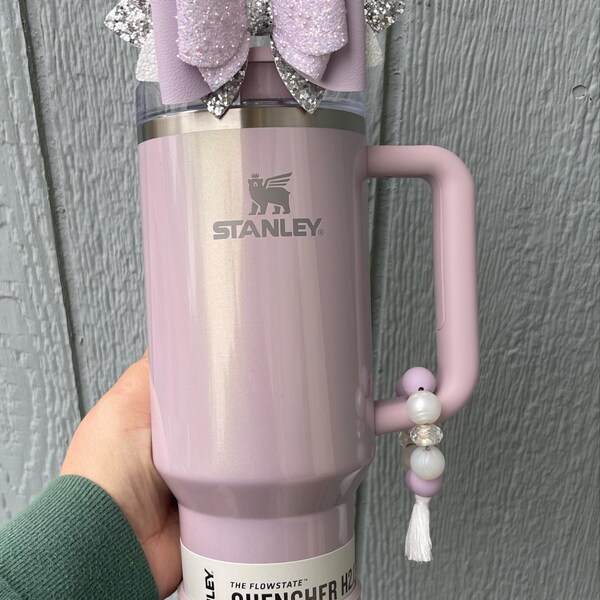 Stanley Tumbler Bow Straw Topper Pink Blue Black White Stanley Cup Bow ...