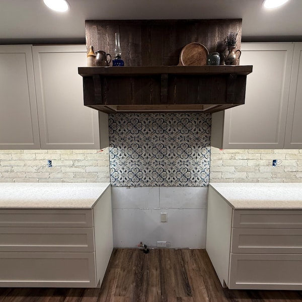 Kitchen Bathroom Backsplash Tile Floor Tile Custom Tile Vintage ...