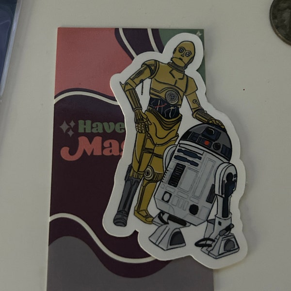 R2D2 and C3PO Sticker Star Wars Stickers Star Wars Droids Droids ...