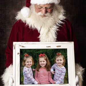Santa Holding Frame Digital Backdrop, Santa Overlay Holding Picture ...